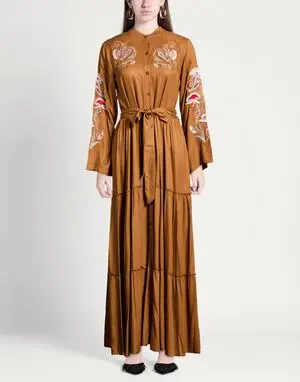 CONNOR & BLAKE Maxi Shirt Dress - Brown