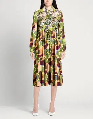 CONNOR & BLAKE Floral-print Twill Midi Shirt Dress