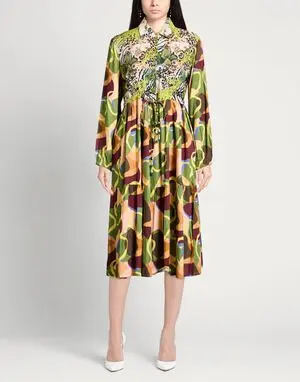 CONNOR & BLAKE Floral-print Twill Midi Shirt Dress