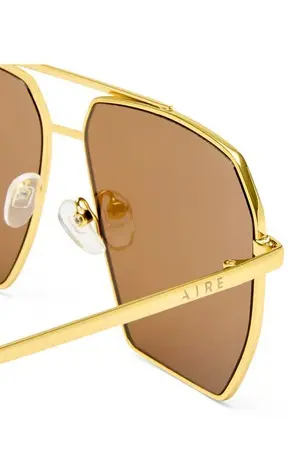 AIRE Asteroide Square Sunglasses - Bright Gold