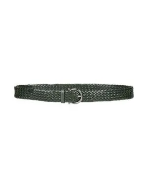 FERRAGAMO Leather Belt With Buckle - Green