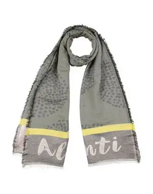ALESSIA SANTI Scarf Military Cotton, Viscose, Metal - Green