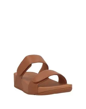 Fitflop Leather Wedge Sandals - Brown