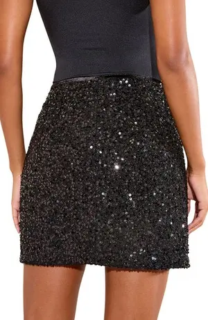 FRIENDS LIKE THESE Sequin Mini Skirt