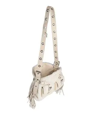 Maje Teddy Fleece Shoulder Bag