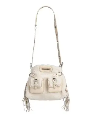 Maje Teddy Fleece Shoulder Bag