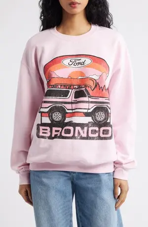 MERCH TRAFFIC Bronco Graphic Sweatshirt