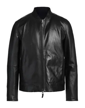 Emporio Armani Leather Jackets For Men