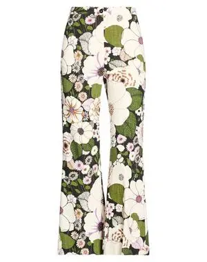 Maje Floral Print Cotton Pants - Black