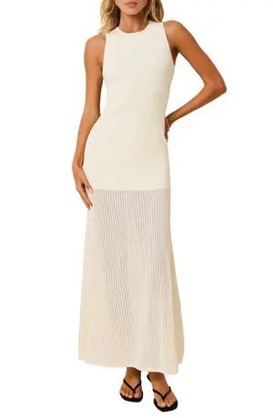 Solid & Striped The Lucerne Sleeveless Maxi Sweater Dress - Brule