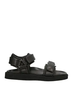 Officine Creative Leather Technical Sandals - Black