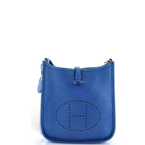 Hermès Evelyne Bag Gen Iii Clemence Tpm - Blue