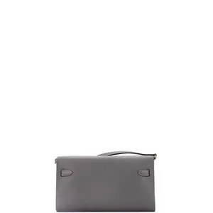 Hermès Kelly To Go Wallet Evercolor - Grey