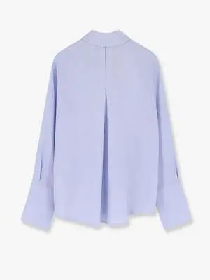 Max Mara Stretch Silk Shirt - Blue