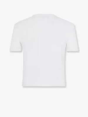 Fendi Ribbed Cotton T-shirt