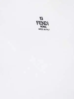 Fendi Ribbed Cotton T-shirt