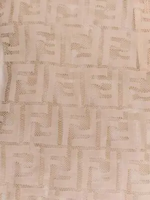 Fendi Ff Embroidered Jersey Top