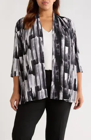 Vikki Vi Printed Knit Jacket