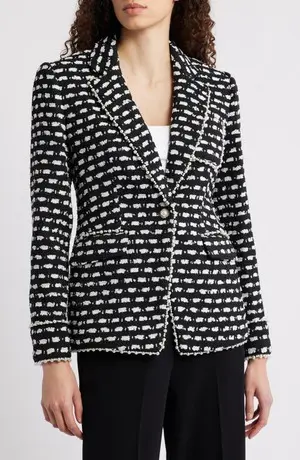 Elie Tahari Selma Tweed Jacket