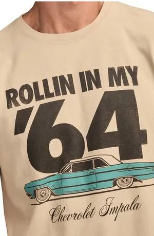 Lucky Brand 64 Chevy Impala Cotton Graphic T-shirt