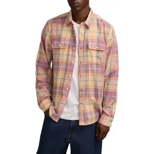 Lucky Brand Plaid Slub Utility Shirt