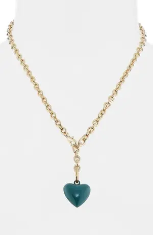 ROXANNE ASSOULIN The Mini Puffy Heart Pendant Necklace