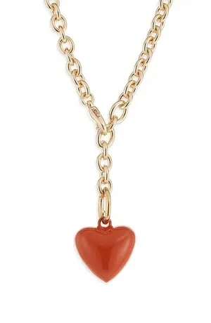 ROXANNE ASSOULIN The Mini Puffy Heart Pendant Necklace - Sienna