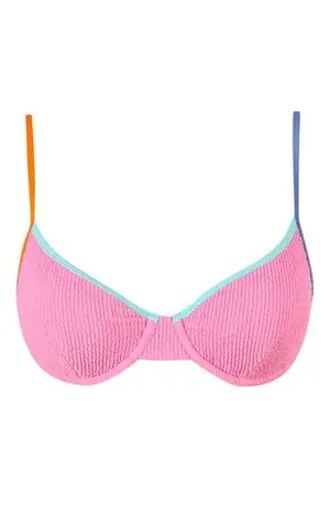 SWIM SYSTEMS Addie Underwire Bikini Top - Cotton Candy Scrunch