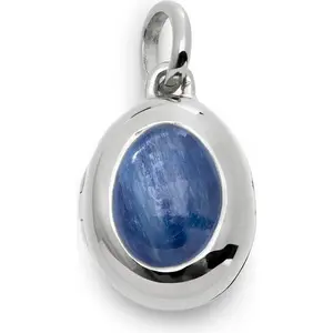 Monica Vinader Birthstone Locket Pendant Sterling Silver/kynite
