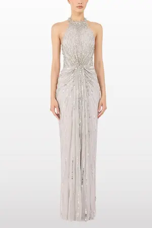 Jenny Packham Carmen Maxi Gown - Ammonite