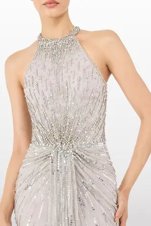 Jenny Packham Carmen Maxi Gown - Ammonite