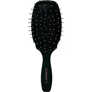 GIMME BEAUTY Mini Travel Detangler Brush With Anti-static - Black