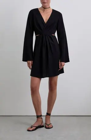 SCALPERS Ray Knot Mini Dress - Black