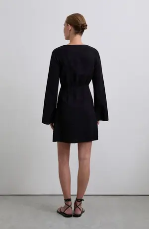 SCALPERS Ray Knot Mini Dress - Black