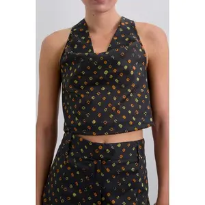 SCALPERS Scalpers Print Top Black