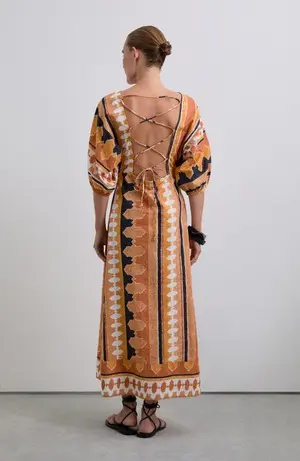 SCALPERS Bogo Print Midi Dress