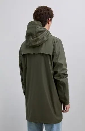 SCALPERS Waterproof Raincoat - Khaki
