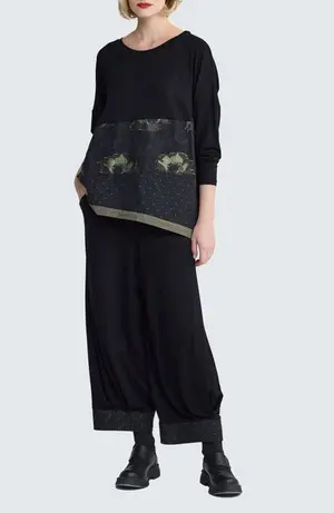 LUUKAA Cropped Wide-leg Pants