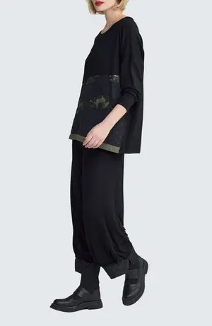 LUUKAA Cropped Wide-leg Pants