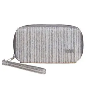 HAIKU Intrepid Rfid Blocking Wristlet - Gray Poplar