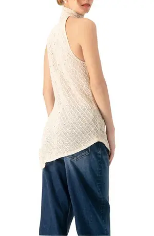 IVONNE Knit Halter Sleeveless Top