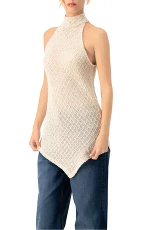 IVONNE Knit Halter Sleeveless Top