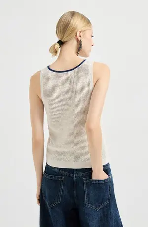 Brunello Cucinelli Net Knit Top