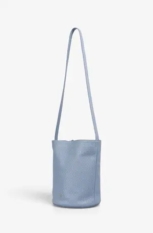 SCALPERS Maxi Cube Woven Leather Bucket Bag