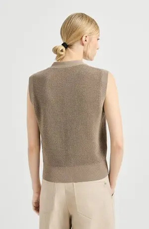 Brunello Cucinelli Sparkling Cotton Cardigan - Walnut