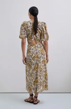 SCALPERS Anyyelpu Midi Skirt - Animalprint