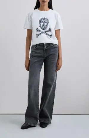 SCALPERS Skullflock Tee - Ecru