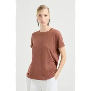 Brunello Cucinelli Textured T-shirts For Women