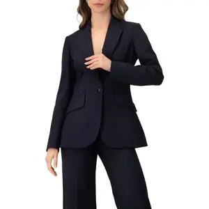 IVONNE Tailored Notched Lapel Single-button Blazer