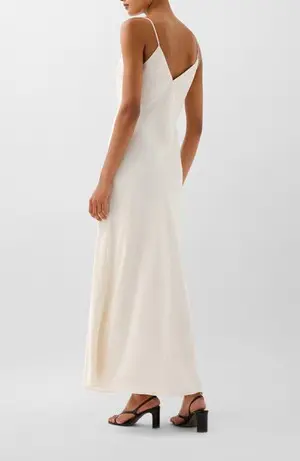 SCALPERS Crinkle Slip Dress - Ecru